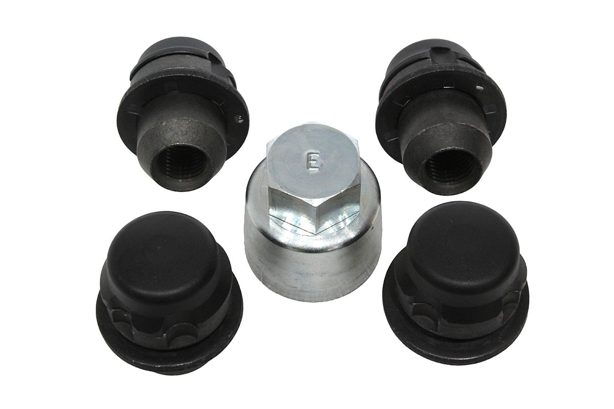 GA2548 LOCKING WHEEL NUT KIT SATIN BLACK D3/D4/D5/RRS/L322/L663 – TFR