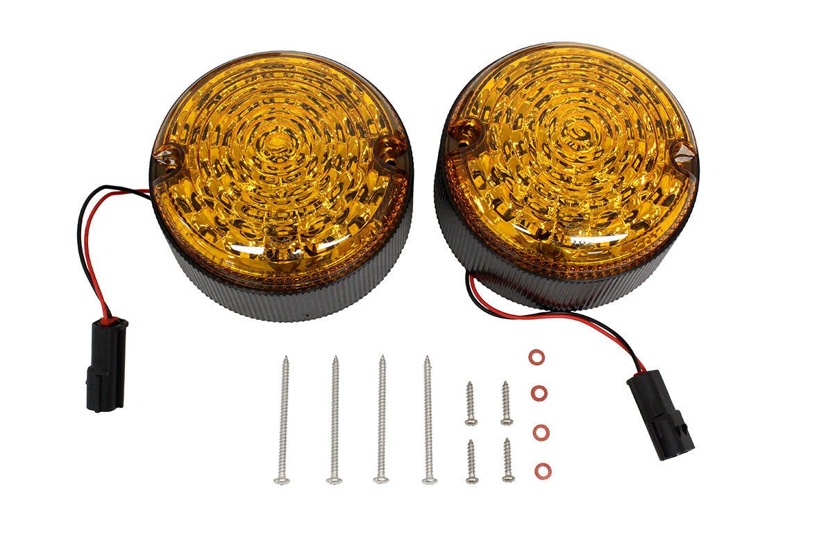 TF31066 95MM SCROLLING STYLE LED DEFENDER REAR INDICATOR KIT - ORANGE ...